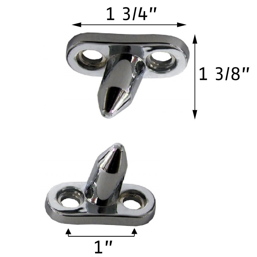 C3 Corvette Convertible Top Upper Guide Pins Includes Both Sides FITS ...