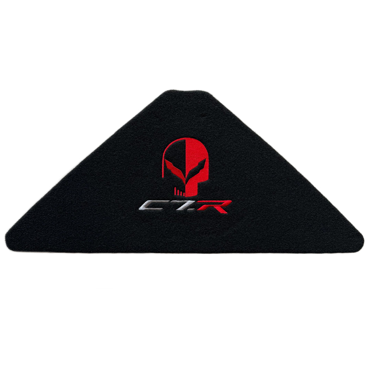 C7 Corvette Trunk Lid Liner w/ Jake Skull C7.R Red Embroidered Emblem ...